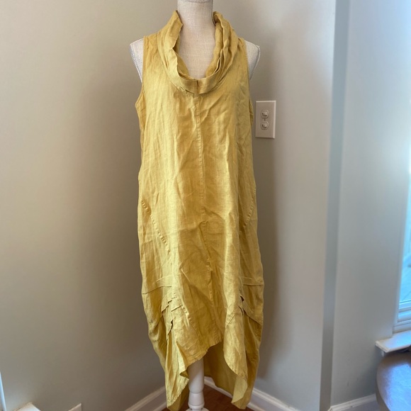 For Cynthia | Dresses | For Cynthia Golden Yellow Asymmetrical Highlow ...